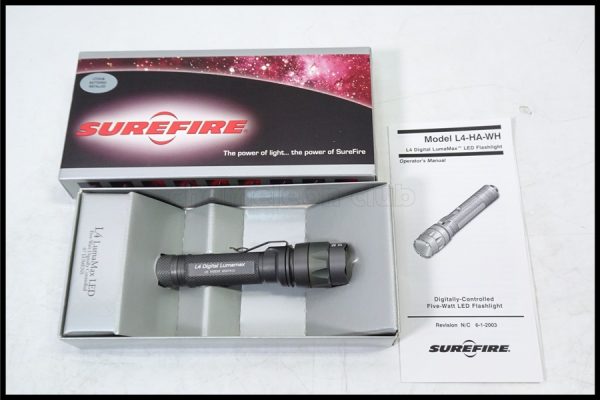 「SUREFIRE LUMAMAX L4-HA-WH LEDフラッシュライト 実物」買取 - エアガン買取スペースブキヤ